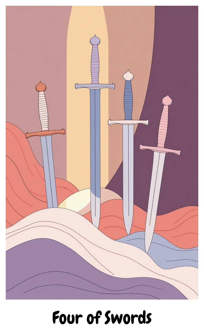 Four of Swords Tarot Meaning: Rest Before You Break